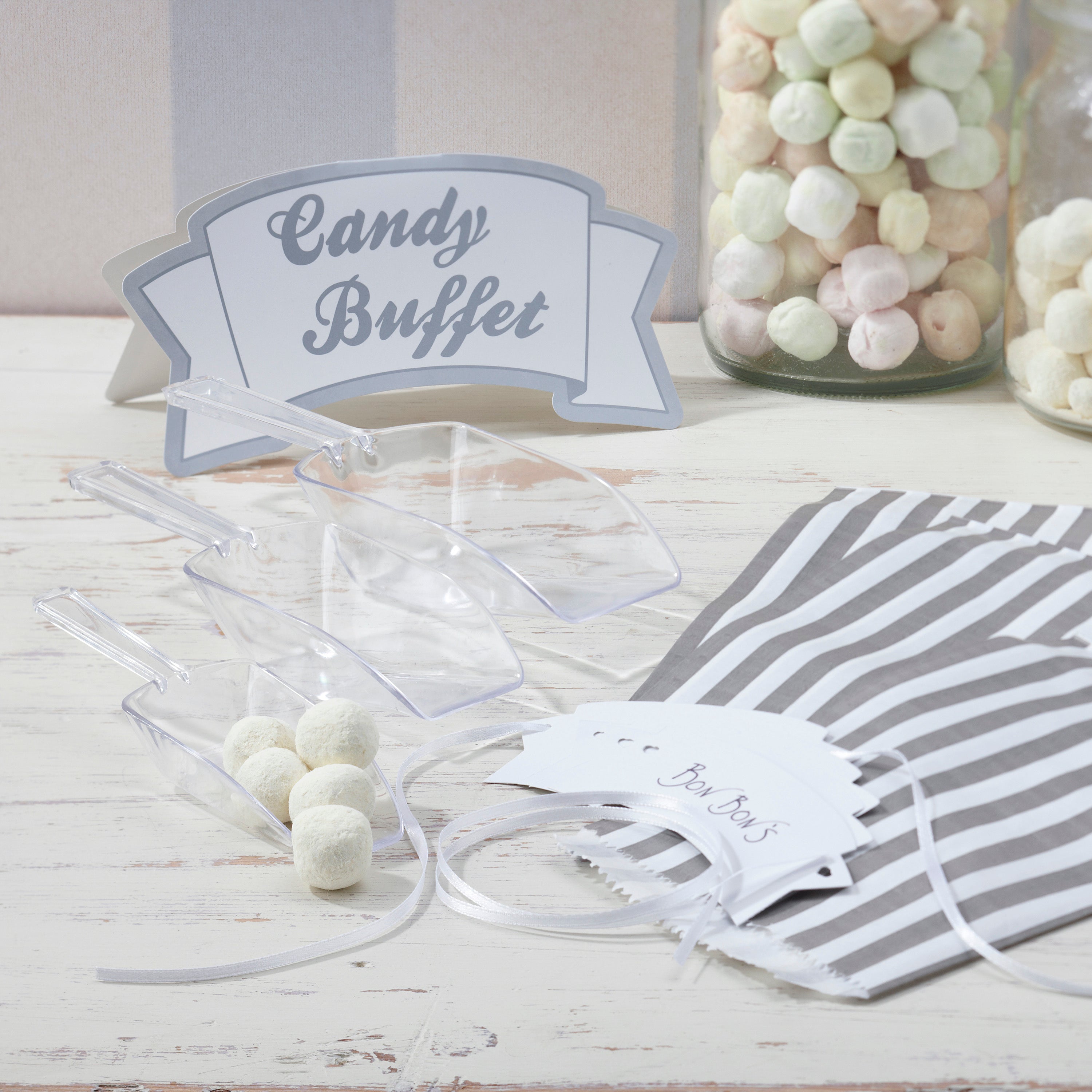 Candy Bar, Wedding Candy Bar with Scoops Bags Kit - Ginger Ray