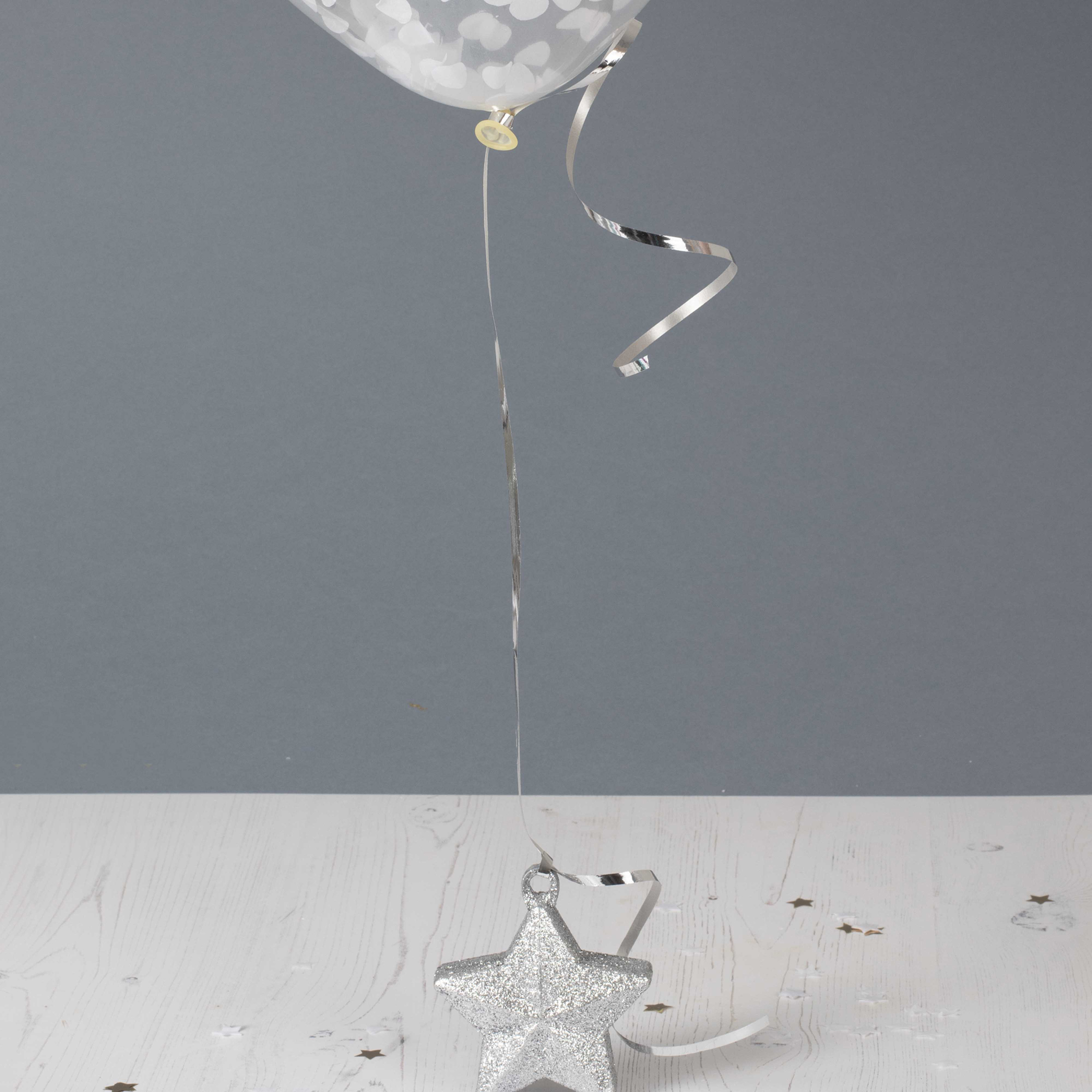 Silver Metallic Curling Balloon Ribbon | Ginger Ray