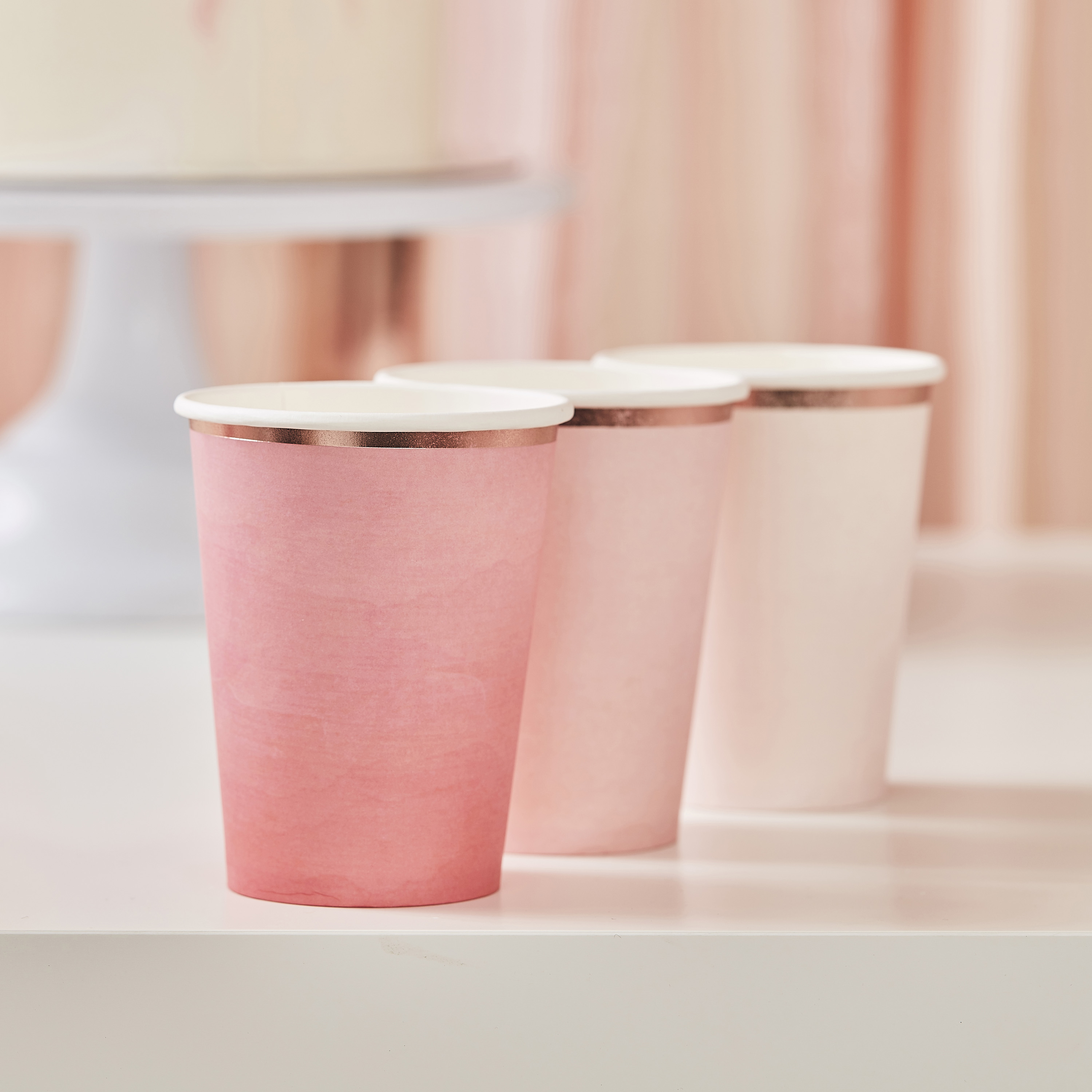 Ombre Pink Paper Cups | Ginger Ray