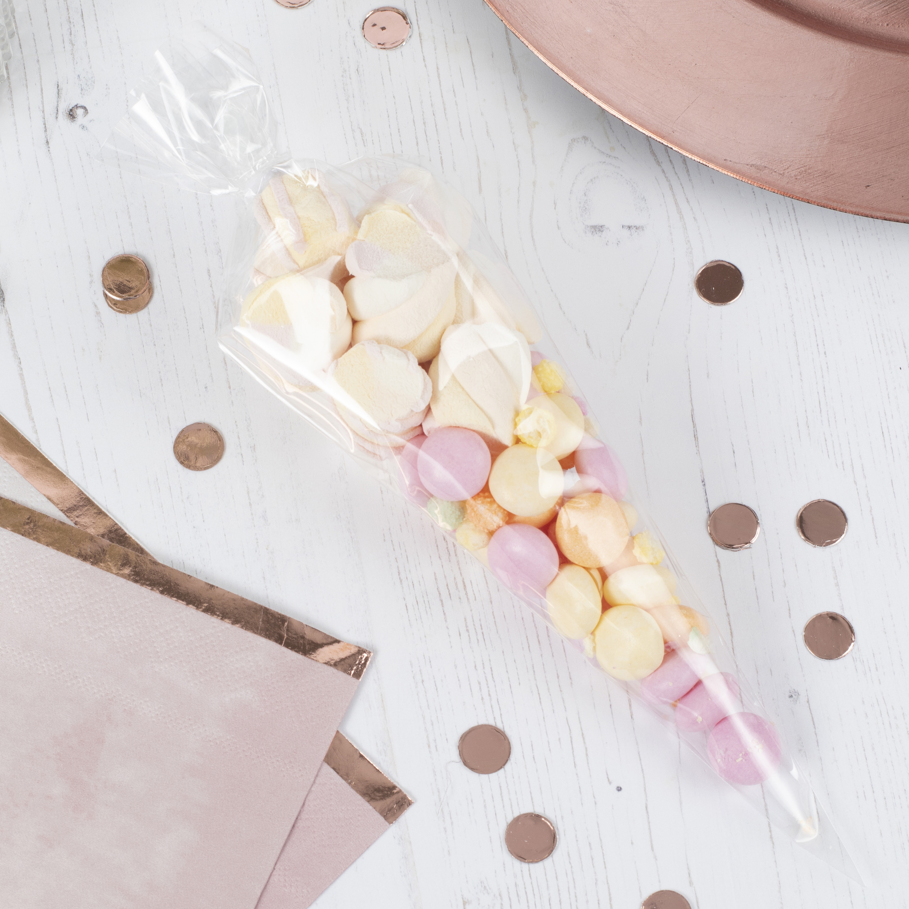 Clear Sweet Cone Bags | Ginger Ray