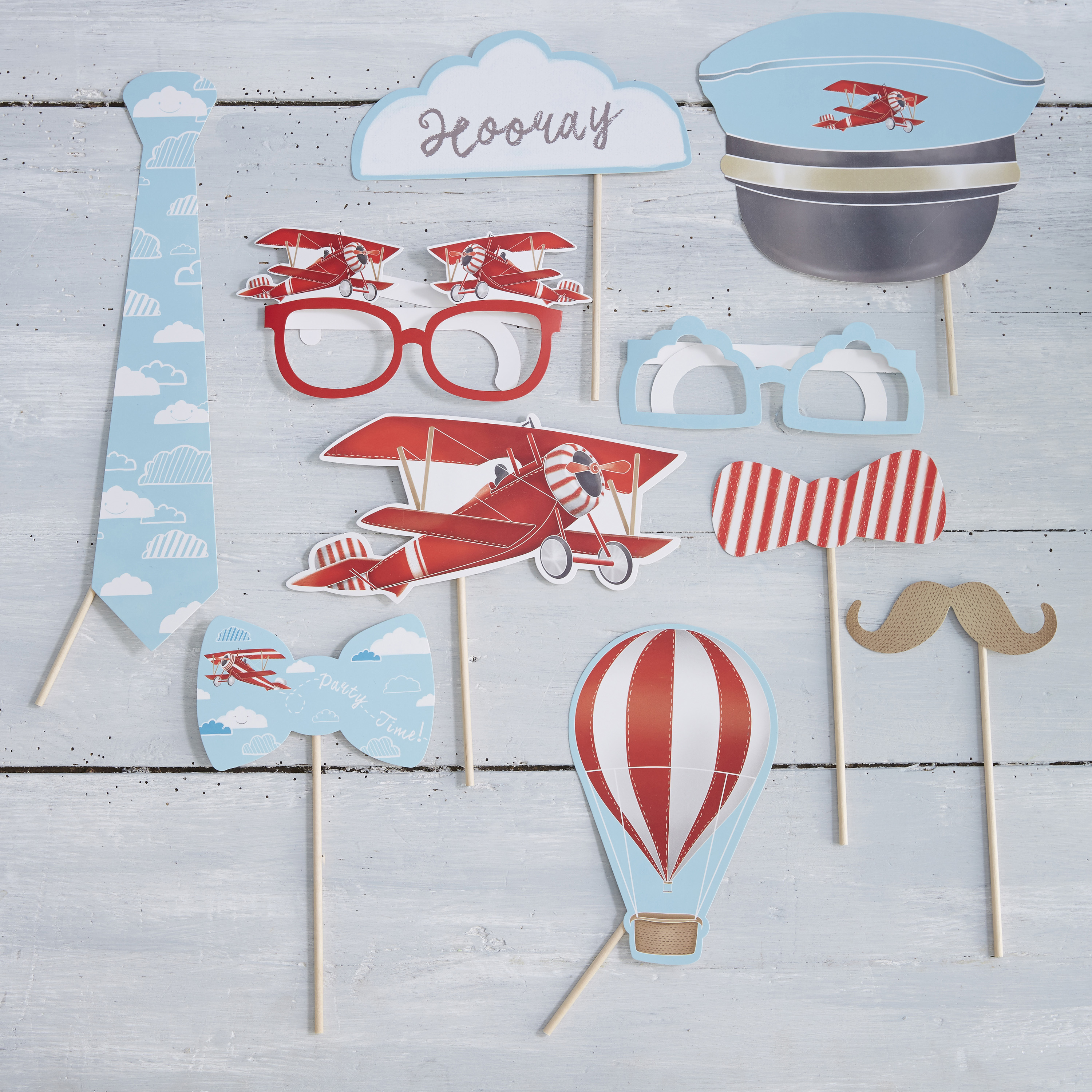 Plane Themed Photo Booth Props - Flying High | Ginger Ray