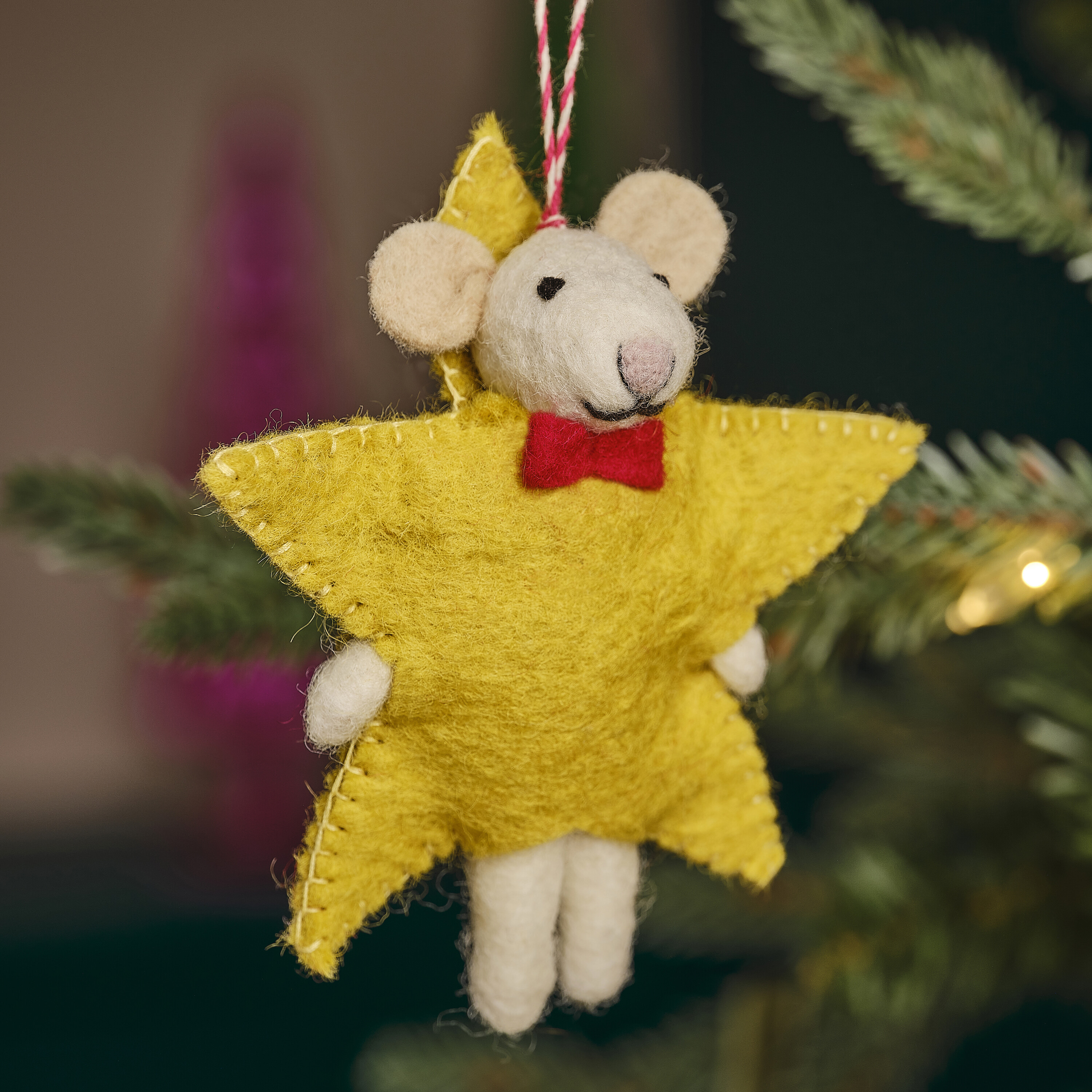 Felt Star Mouse Christmas Tree Decoration | Ginger Ray