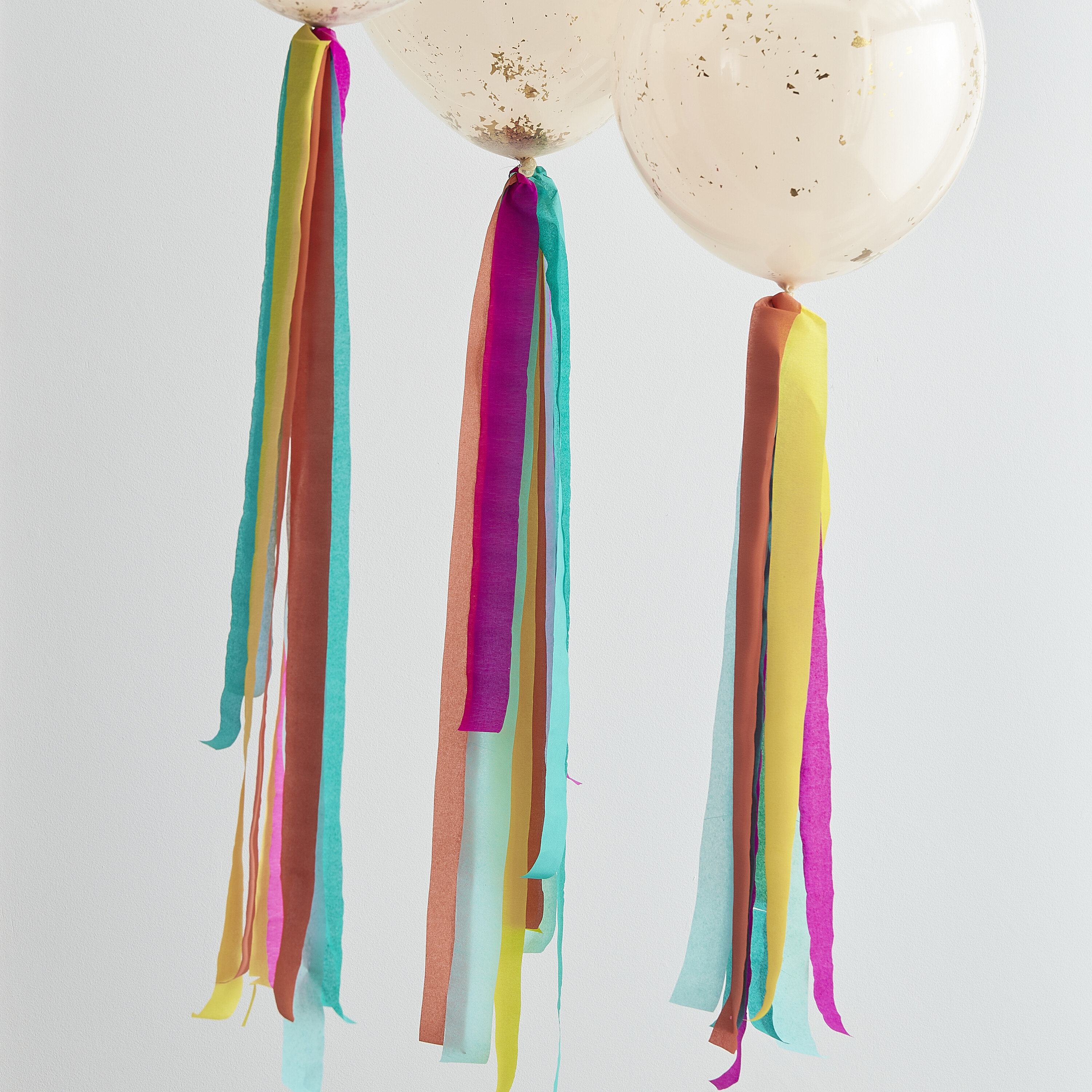Multicoloured Streamer Balloon Tails | Ginger Ray