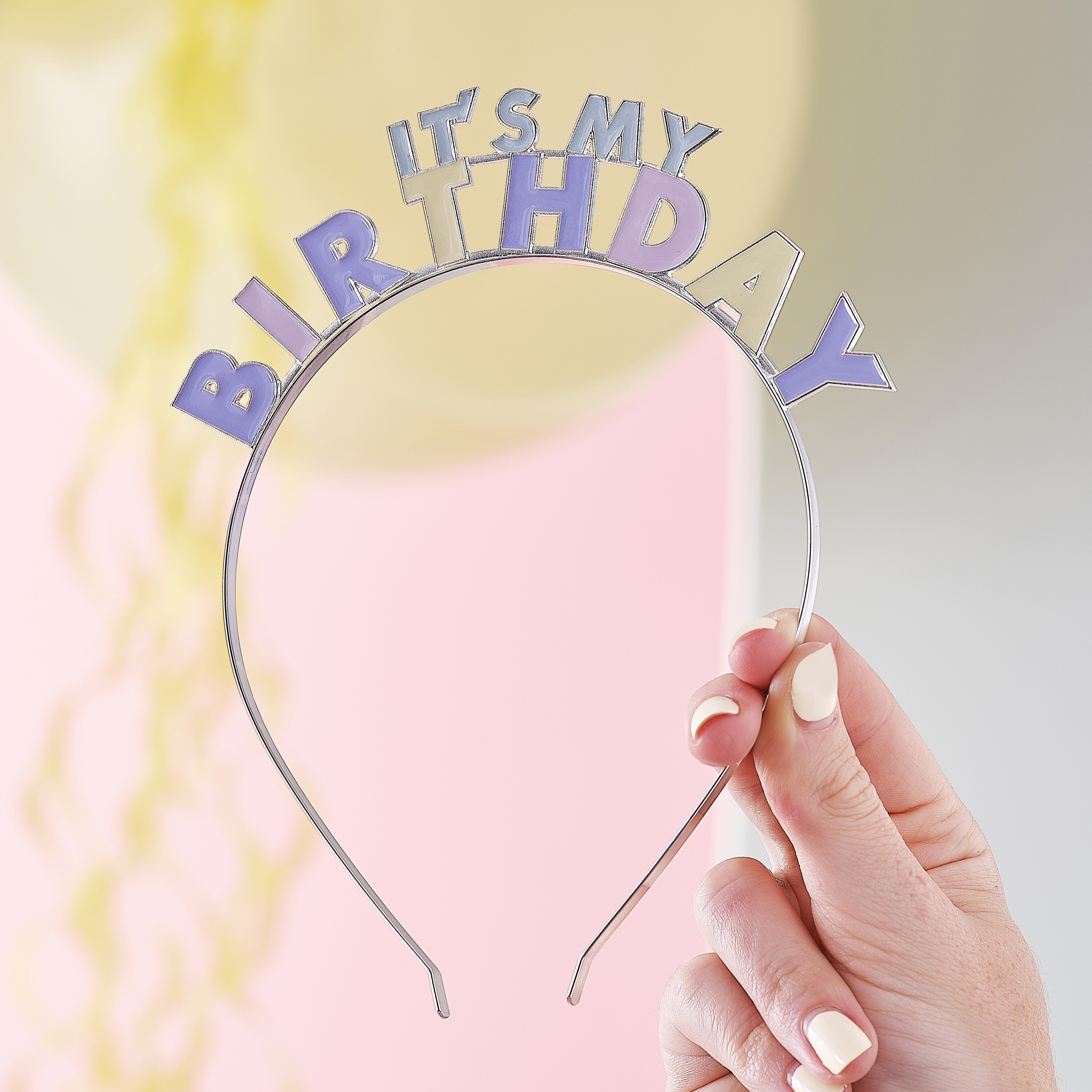 Pastel It s My Birthday Headband Ginger Ray
