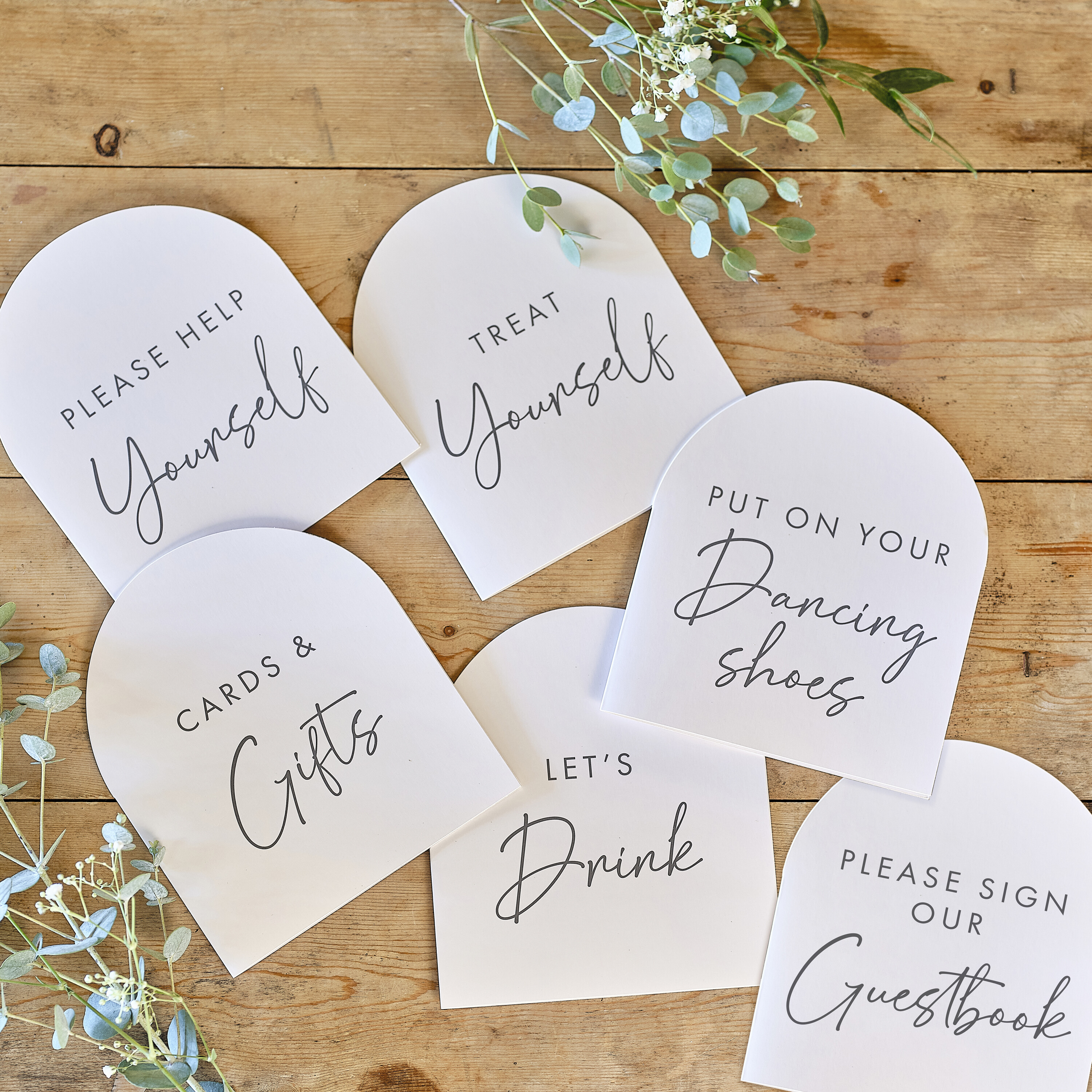 Wedding Table Signs | Ginger Ray