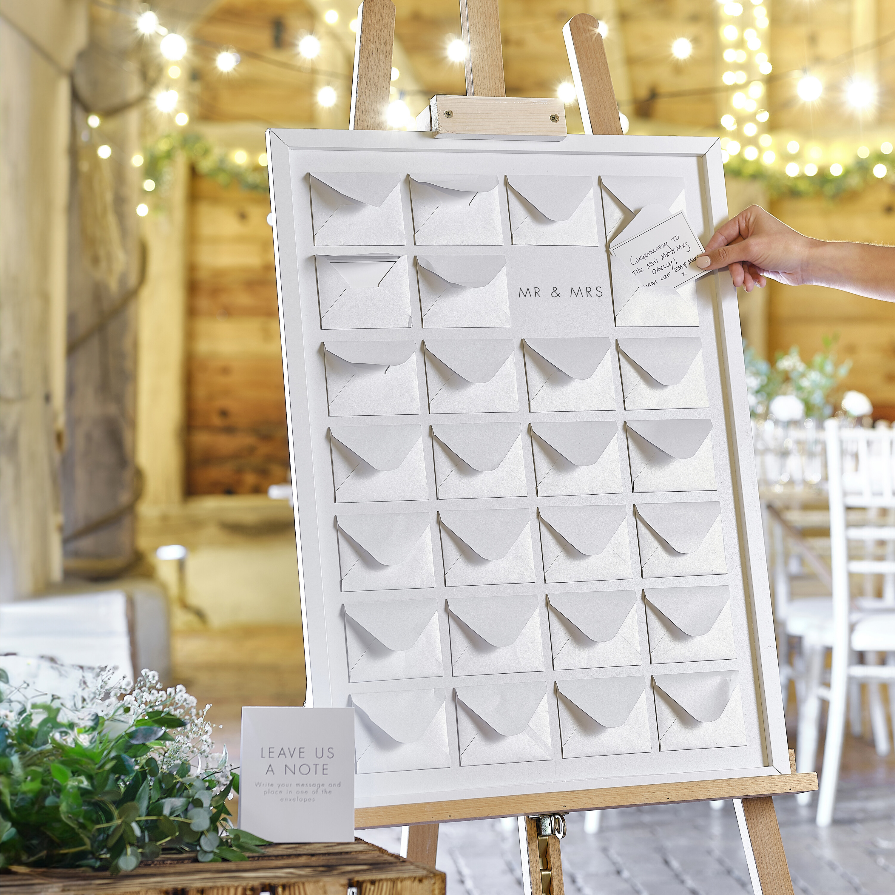 Frame and Envelope Wedding Guest Book Alternative | Ginger Ray