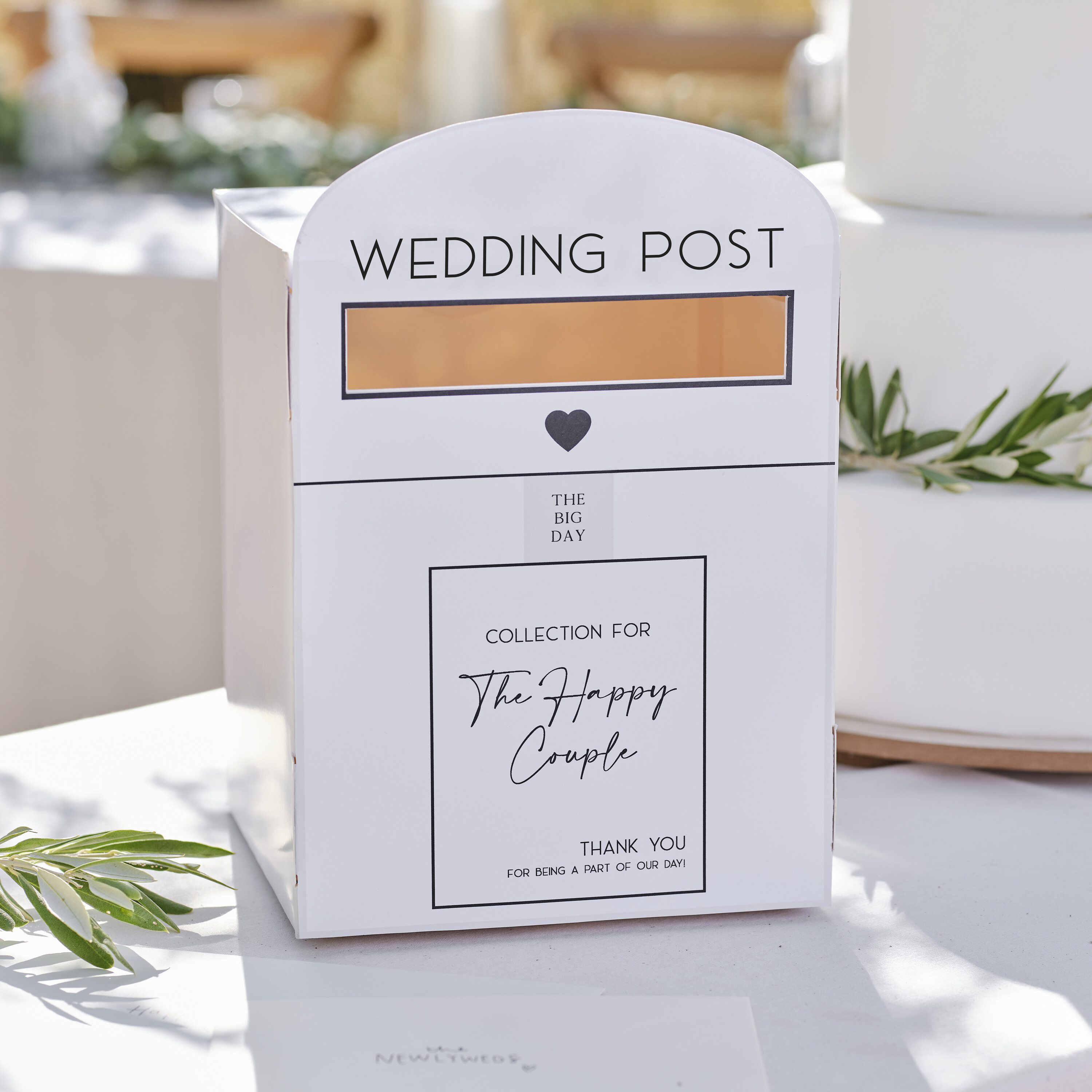 White Wedding Post Box | Ginger Ray