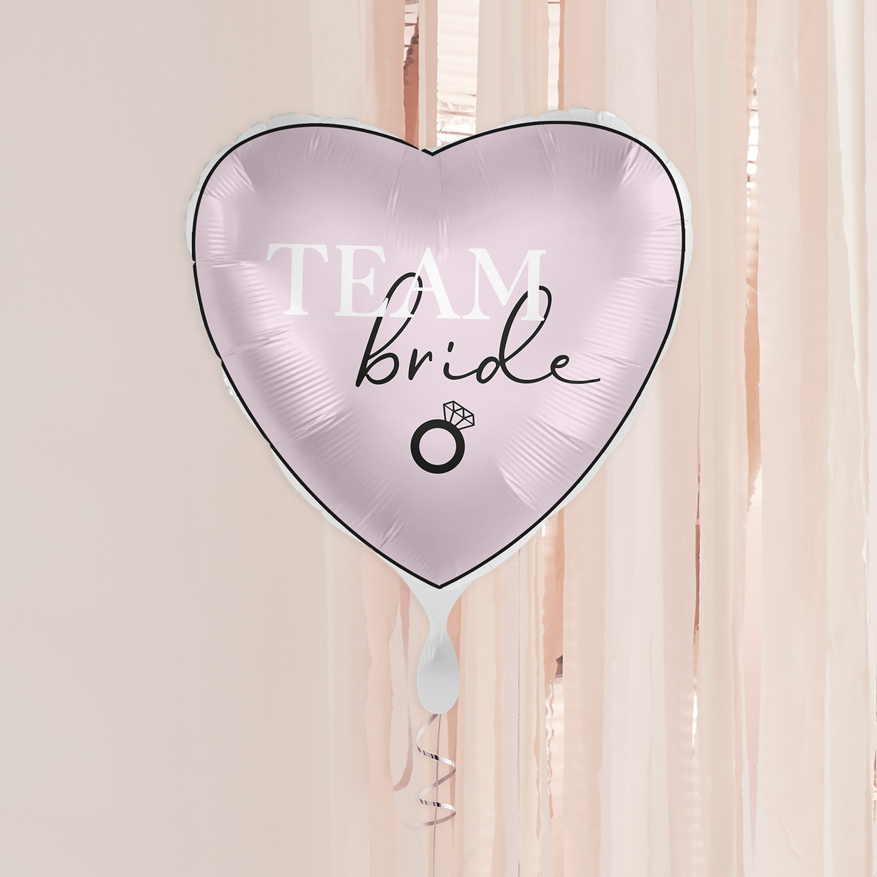 Team Bride Pink Heart Hen Party Balloon | Ginger Ray