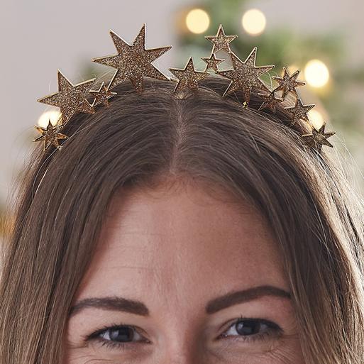 Gold star headband store