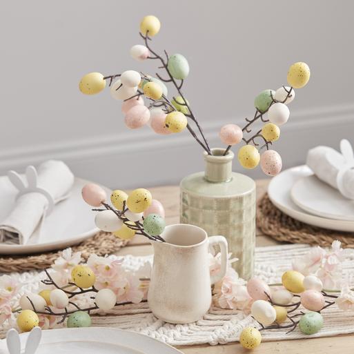 speckled easter eggs decor